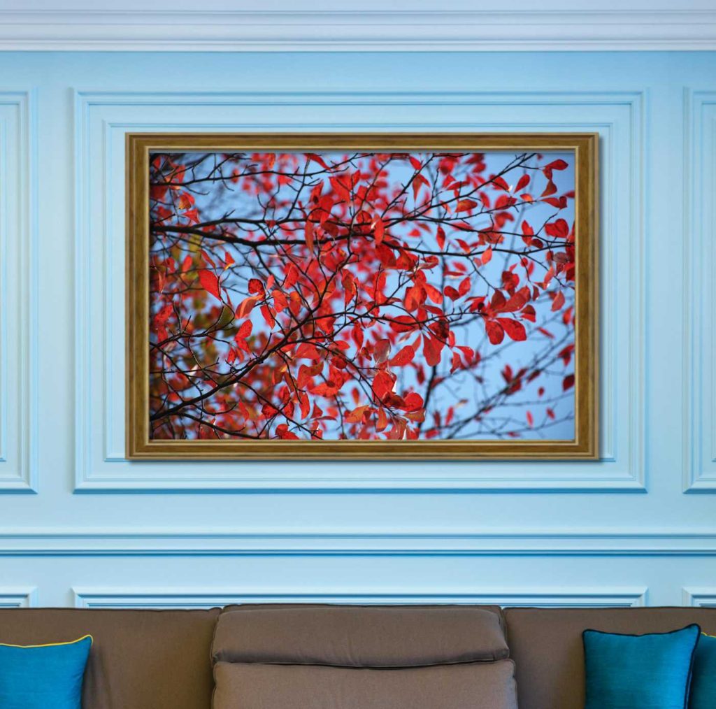 Fall Wall Art Poster Autumn Leaves Print Farmhouse Decor