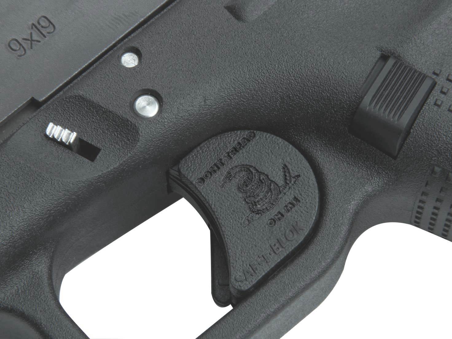 SAF-T-BLOK RH Safety Block Post 98 for Glock 17 19 20 21 27 NDZ Skull 2 ...