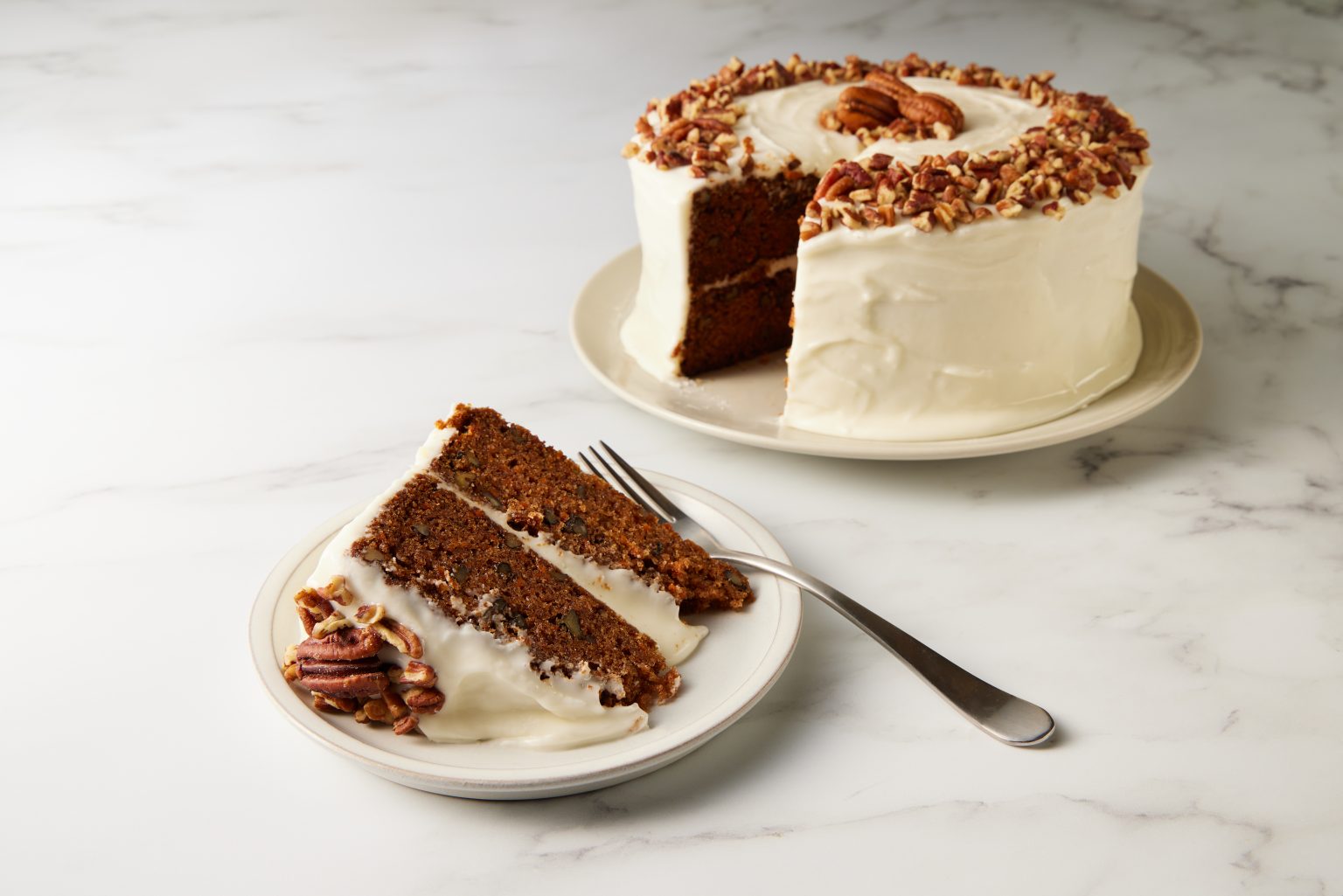 Frosting made with Odyssey Labneh is delicious on Carrot Cake