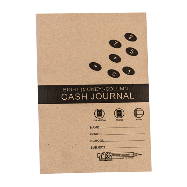 OfficeBox - Accounting Book A4 72PG 8 Column Cash Journal