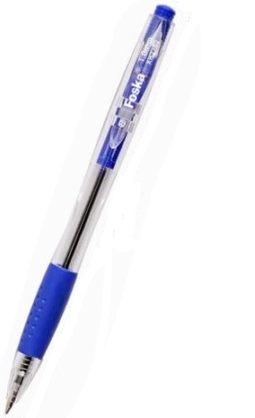 OfficeBox - Foska Ballpoint Pen Retractable 0.7mm Blue