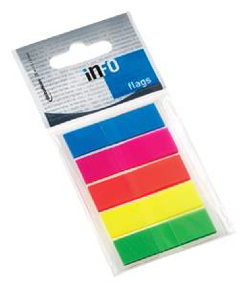 YourSchoolBox - Info Flags 5x26 Sheet Solid Colours