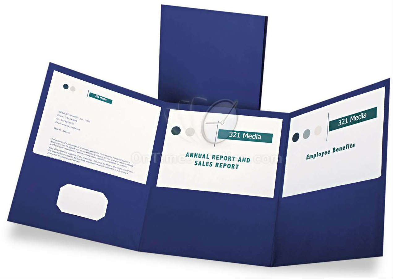 Tri-Fold Oxford® Pocket Folder | OnTimeSupplies.com