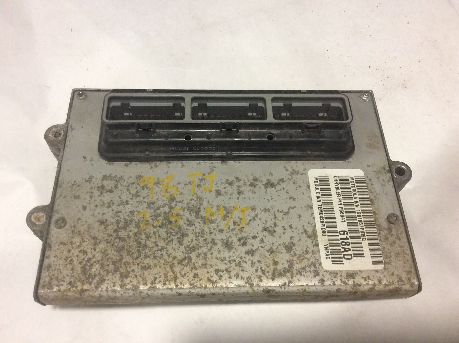 1998 Wrangler TJ 2.5L ECM Manual Federal 4WD 56041618AD - Parts ...