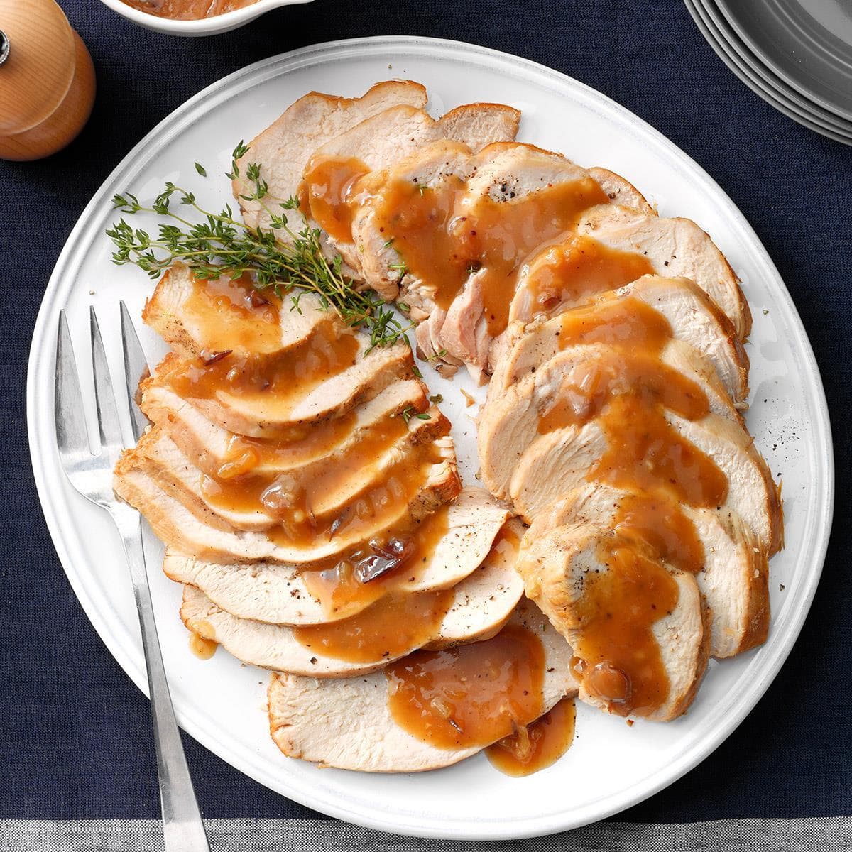 Sliced Turkey With Gravy