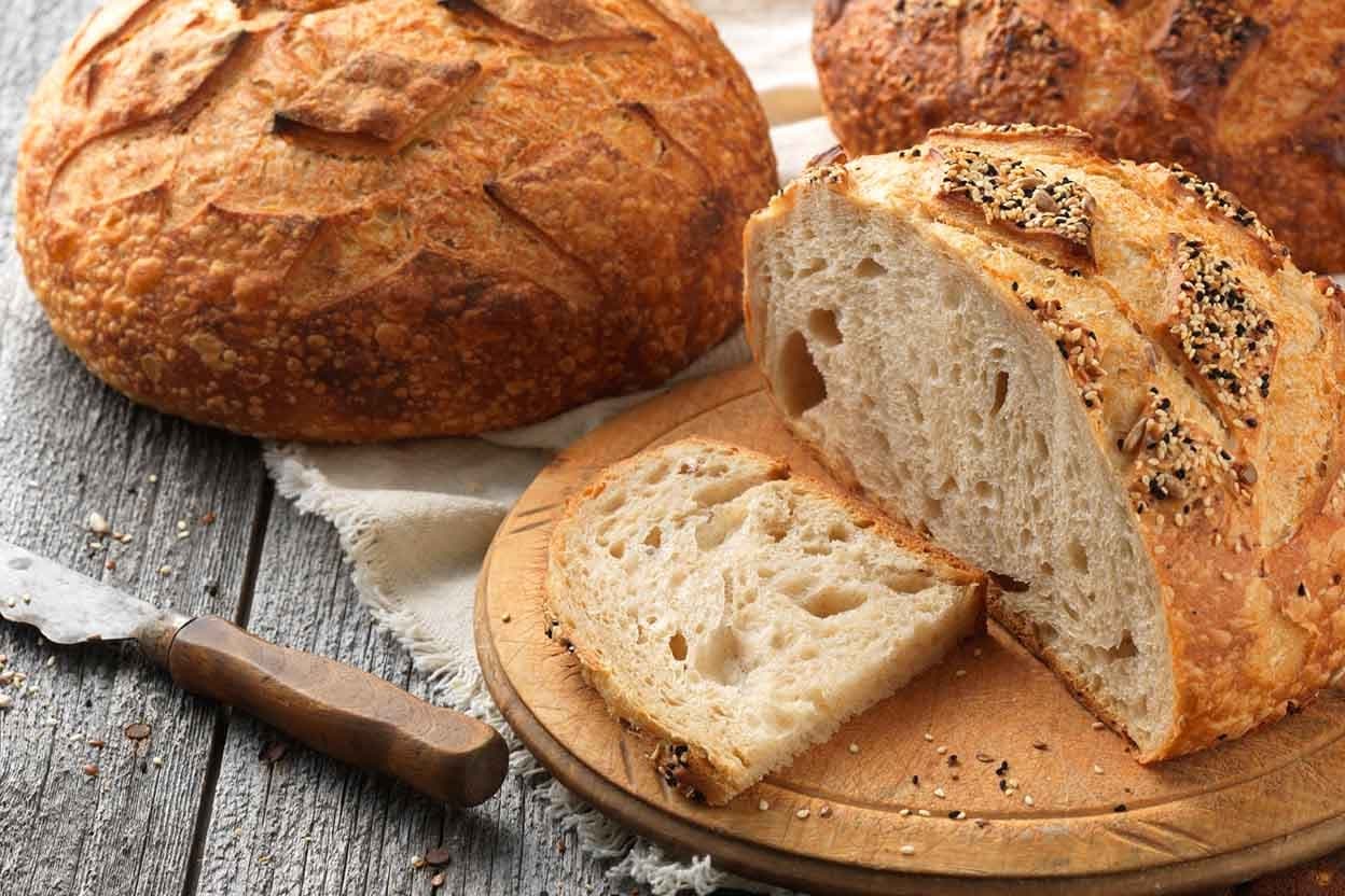 Artisan Sourdough Bread Made with a Stiff Starter