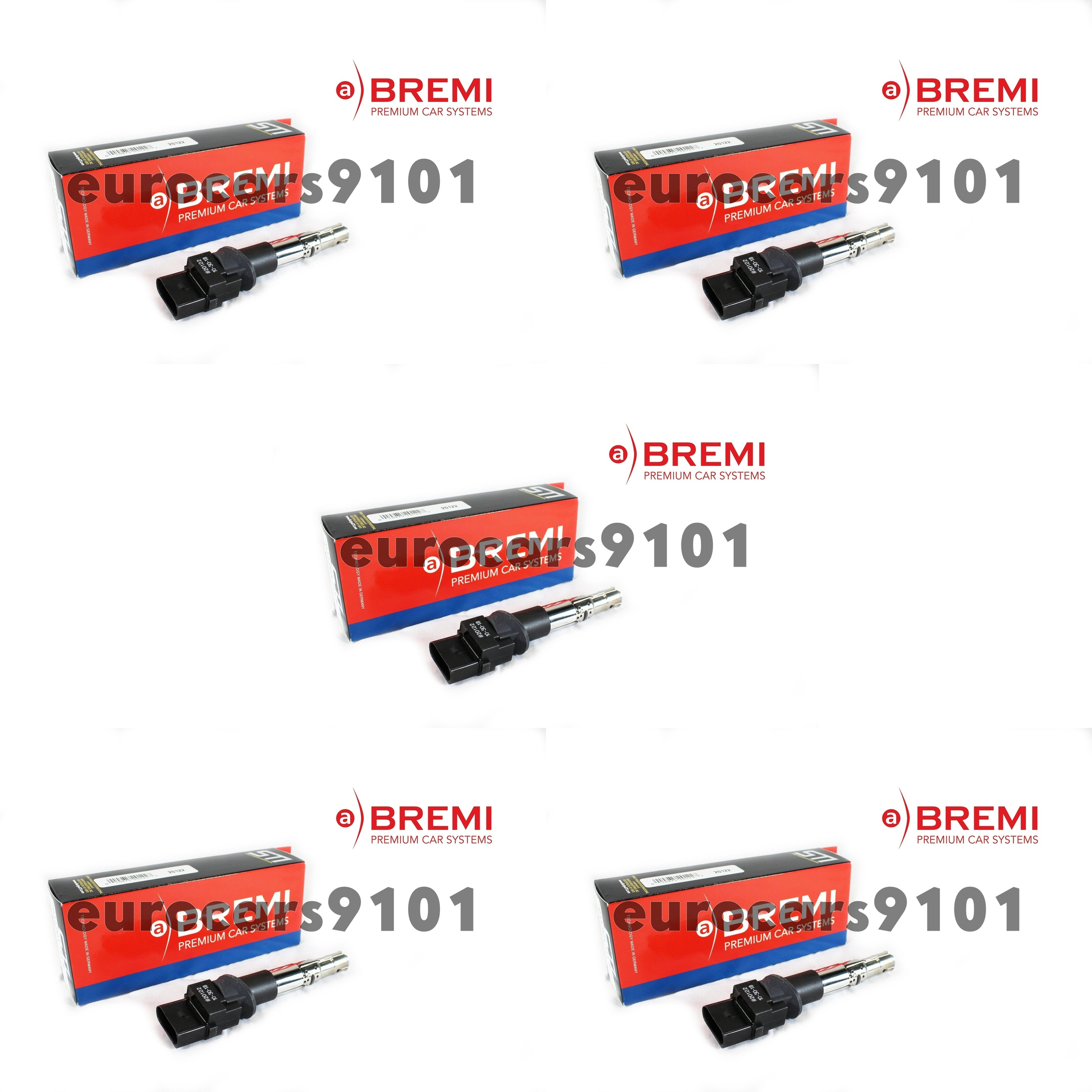 Set of (5) Volkswagen Passat BREMI Direct Ignition Coils 20122 ...
