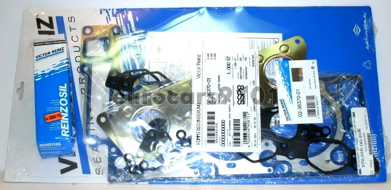 Mercedes Benz HEAD GASKET KIT, LEFT oem (Victor Reinz 02-36365-01 ...