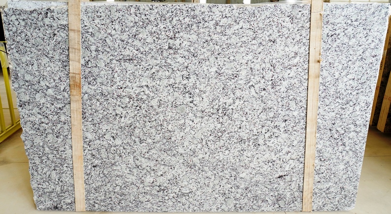 Ashen White Premium 3cm White Natural Stone Granite SLAB | Stratus Surfaces