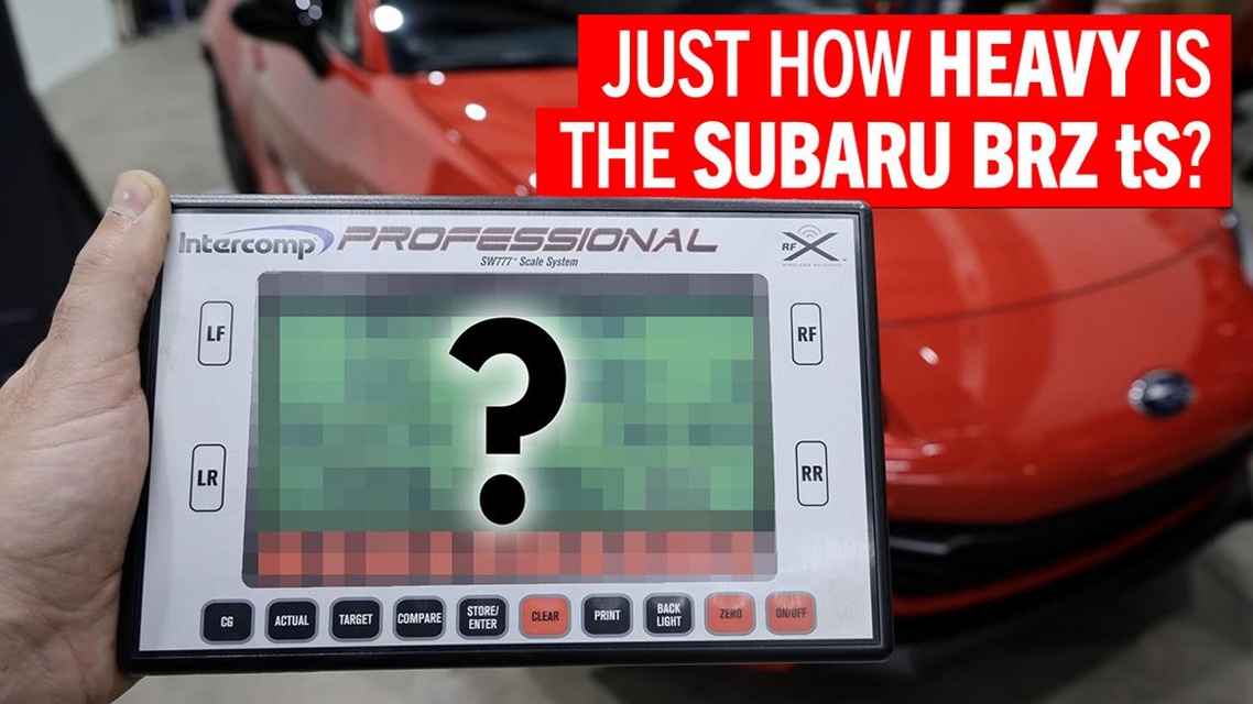 What’s it weigh? Second-gen Subaru BRZ tS edition.| Grassroots ...