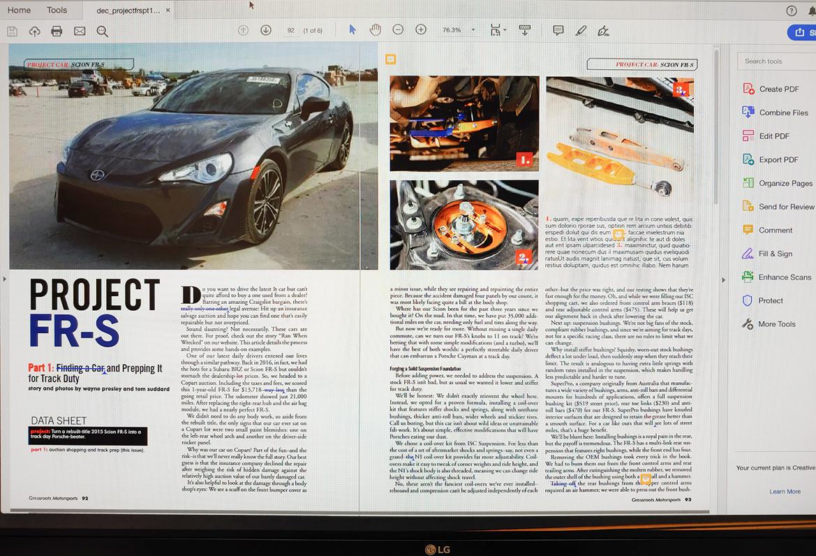 Sneak Peek: Project FR-S Gets Prepped for Track Duty | News ...