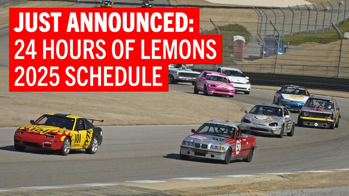 Ready your low-buck racers: 24 Hours of Lemons unveils 2025 schedule ...