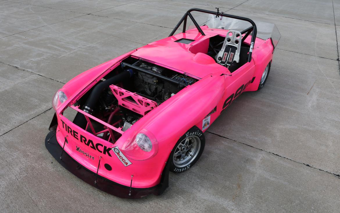 100-pages-mid-engine-hot-pink-mgb-build-action | News | Grassroots ...