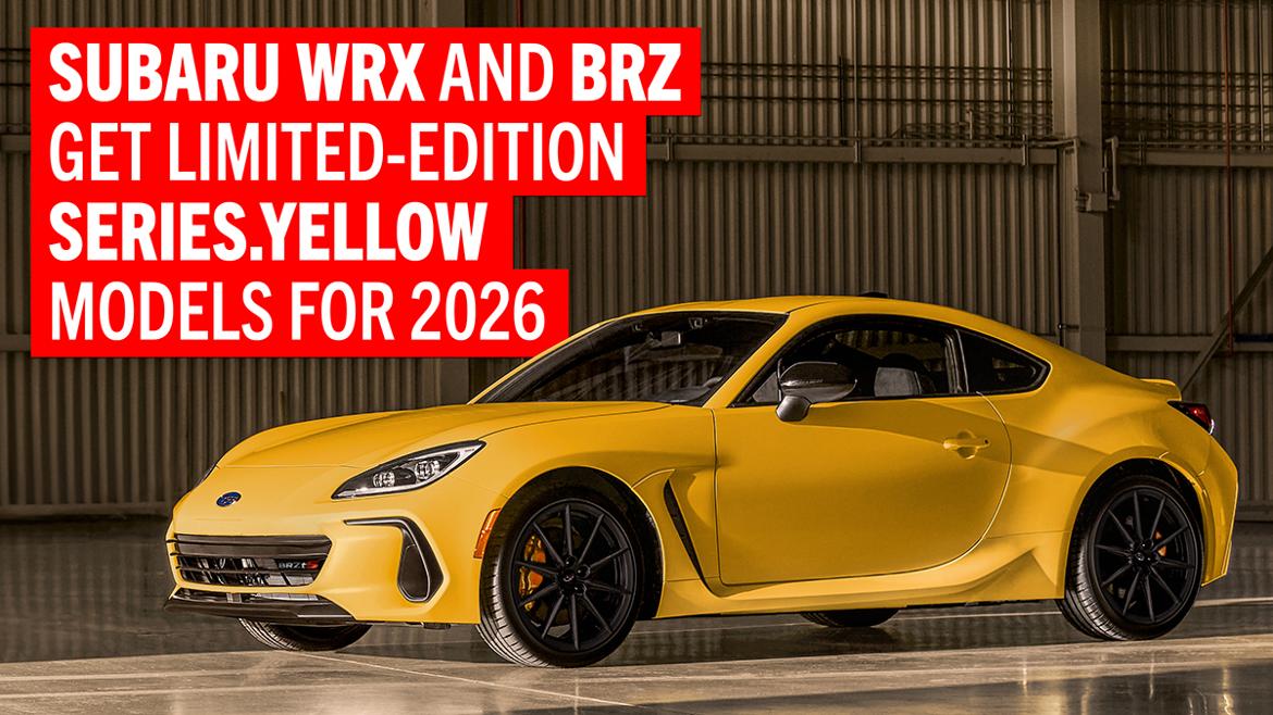 ICYMI: Subaru WRX, BRZ go yellow for 2026 limited-edition models | News | Grassroots Motorsports