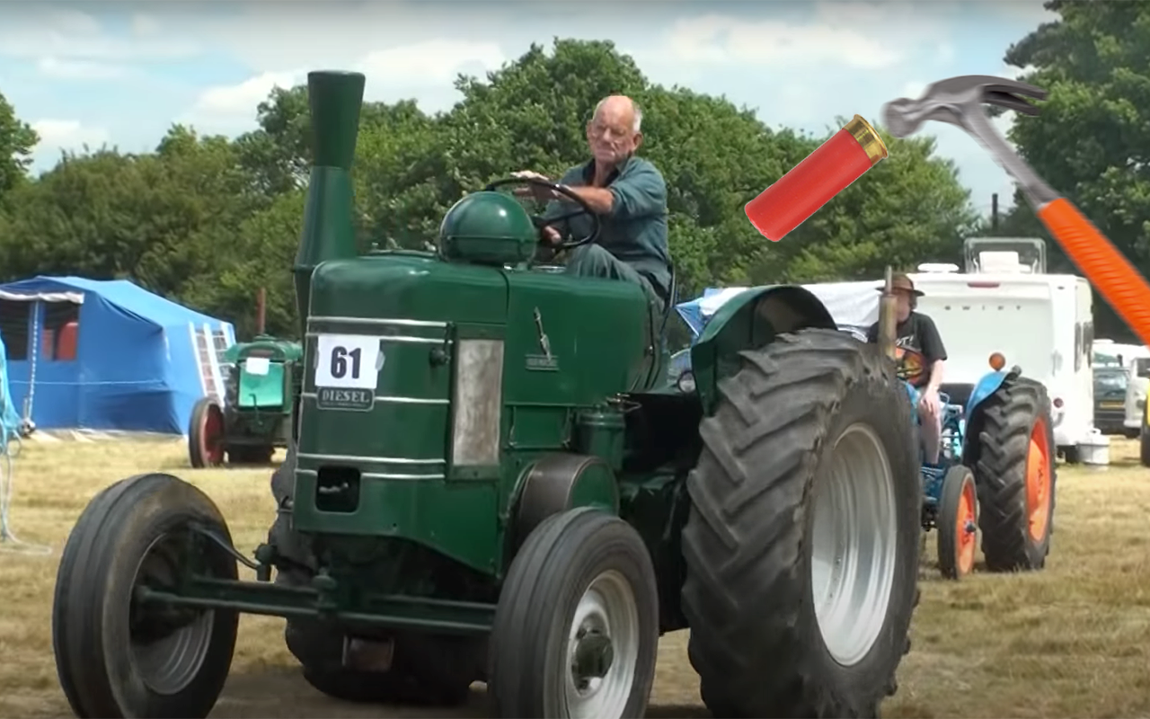 Video: This Tractor Comes To Life With the Help of a Shotgun Shell ...