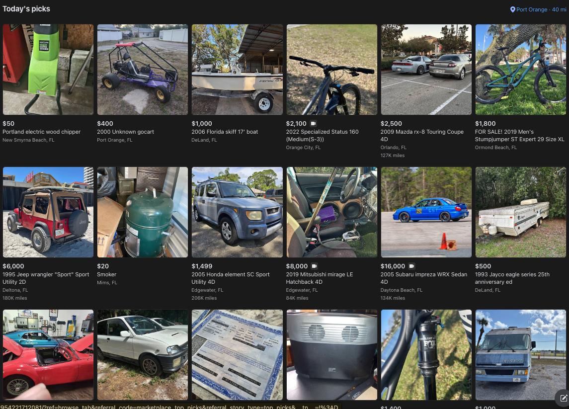 The Post Your Facebook Marketplace Algorithm Challenge| Grassroots Motorsports forum