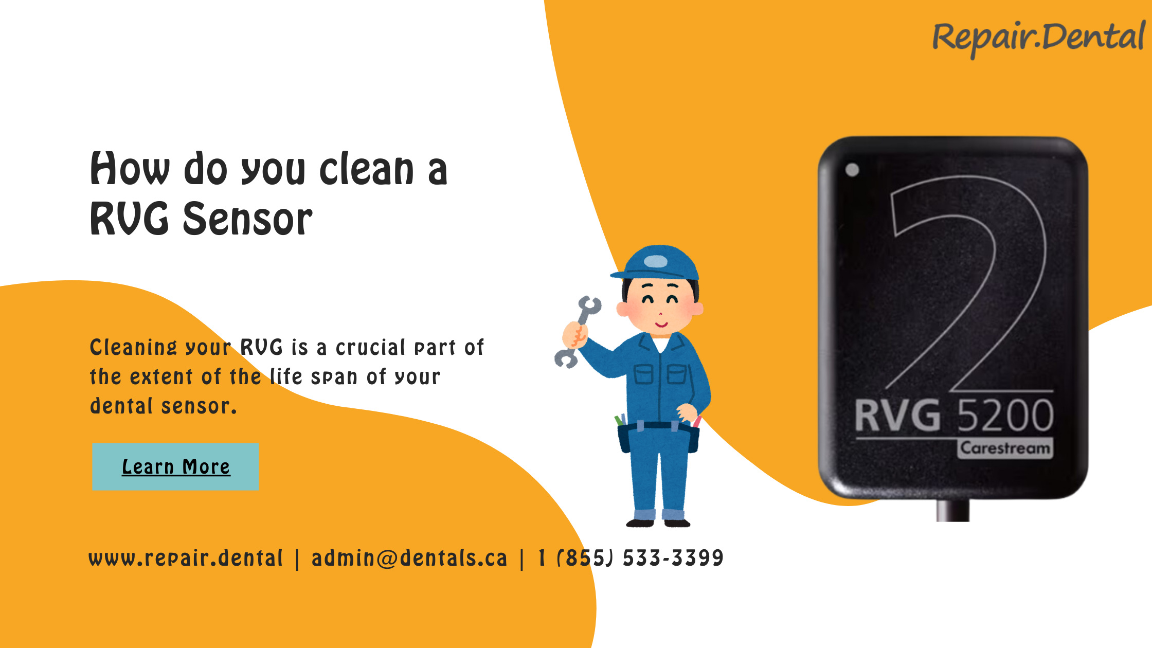 How to Clean an RVG Sensor | Repair.Dental