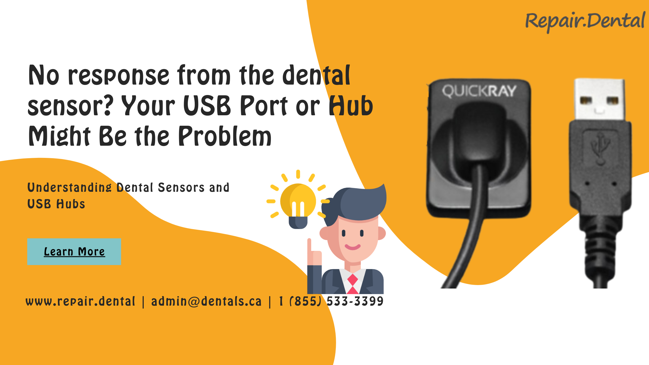 No Response from Dental Sensor? Check USB Ports | Repair.Dental