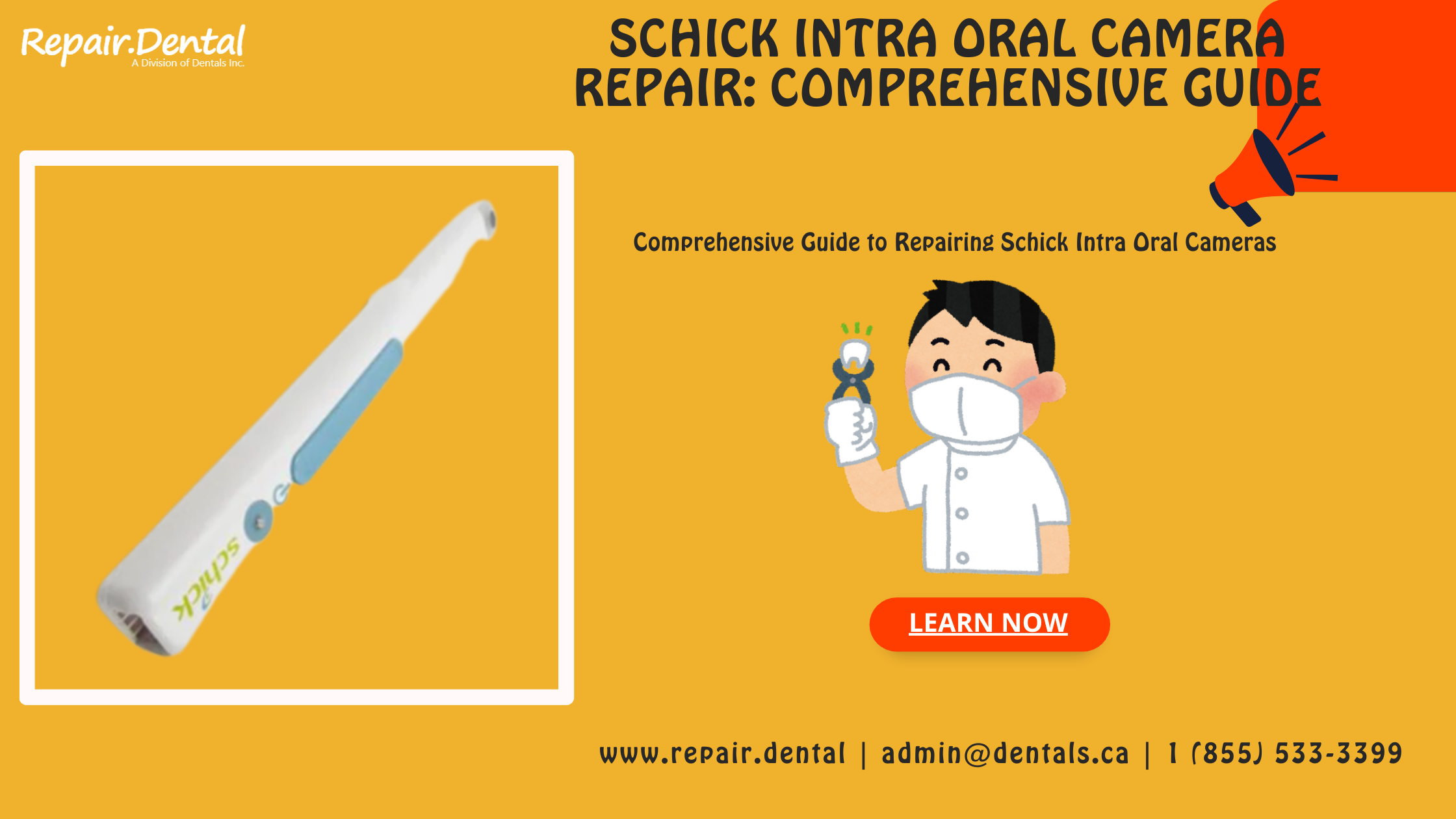 Schick Intra Oral Camera Repair | Repair.Dental