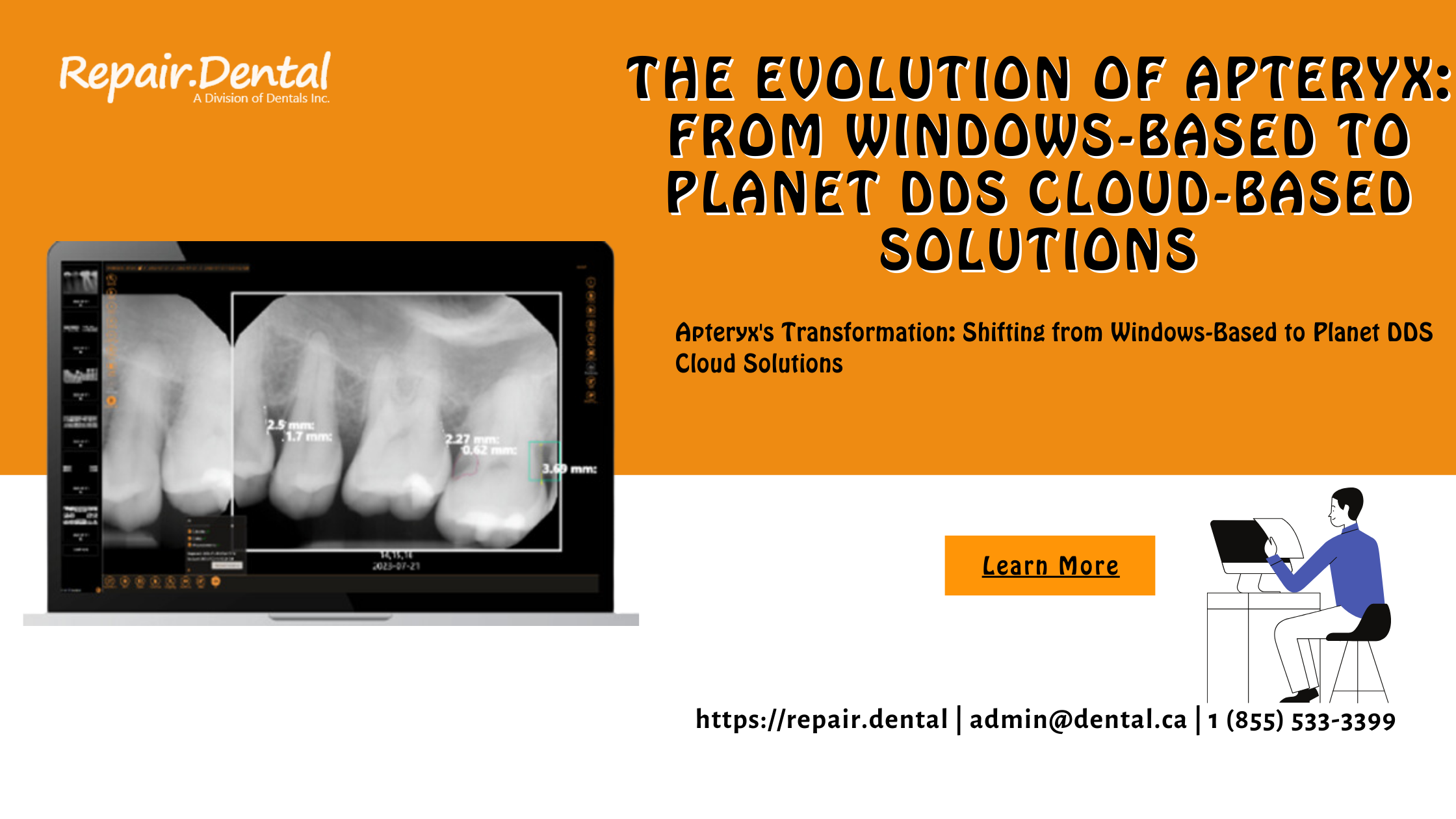 Apteryx Evolution: Windows to Cloud by Planet DDS | Repair.Dental