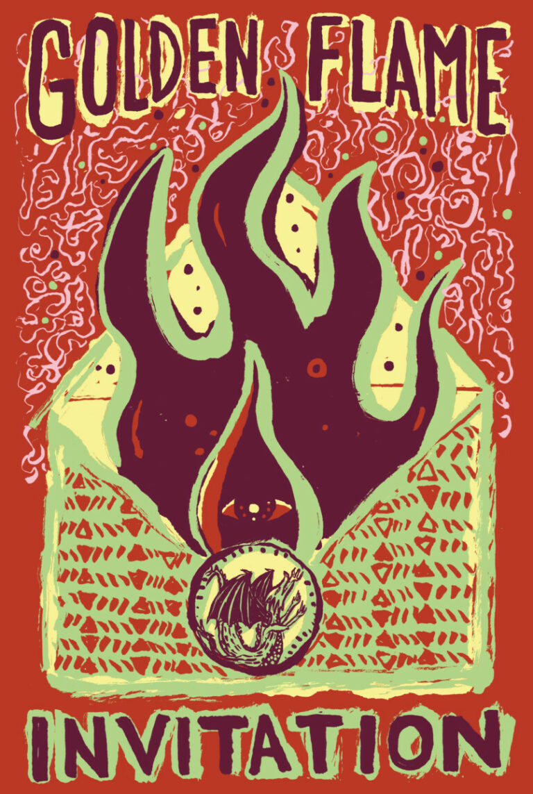 Golden Flame Invitation - Cleveland Public Theatre