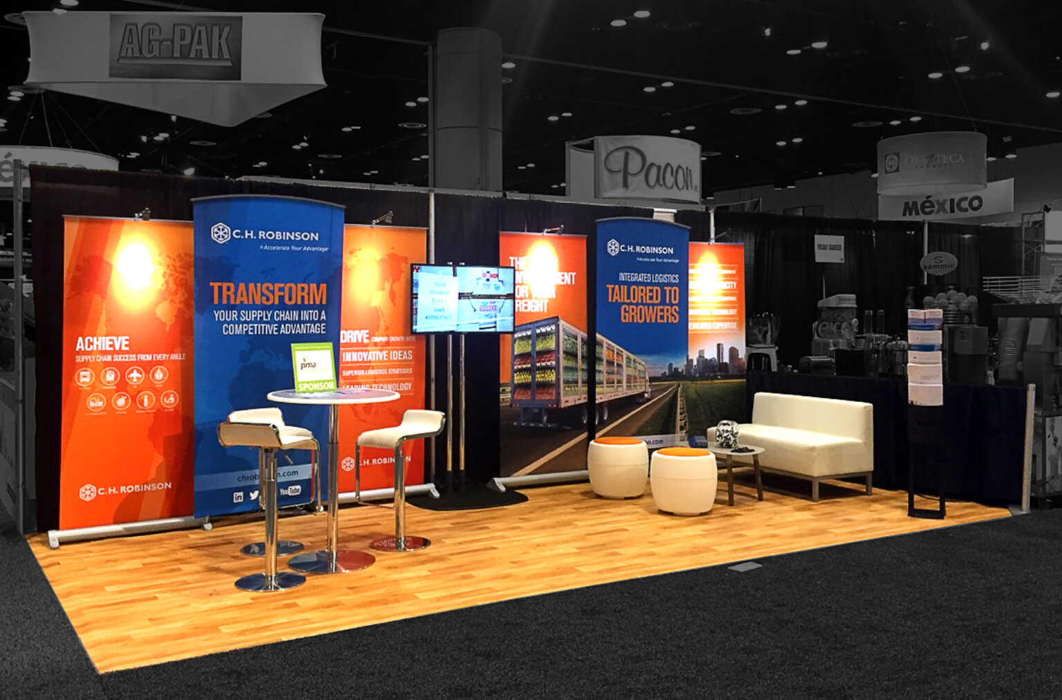 Inline Exhibit Booths and Inline Trade Show Booths