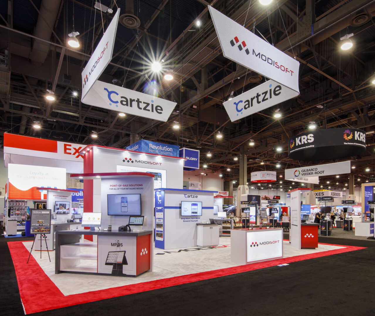 Modisoft Custom Island Exhibit Promotes Retail Back Office Solutions ...