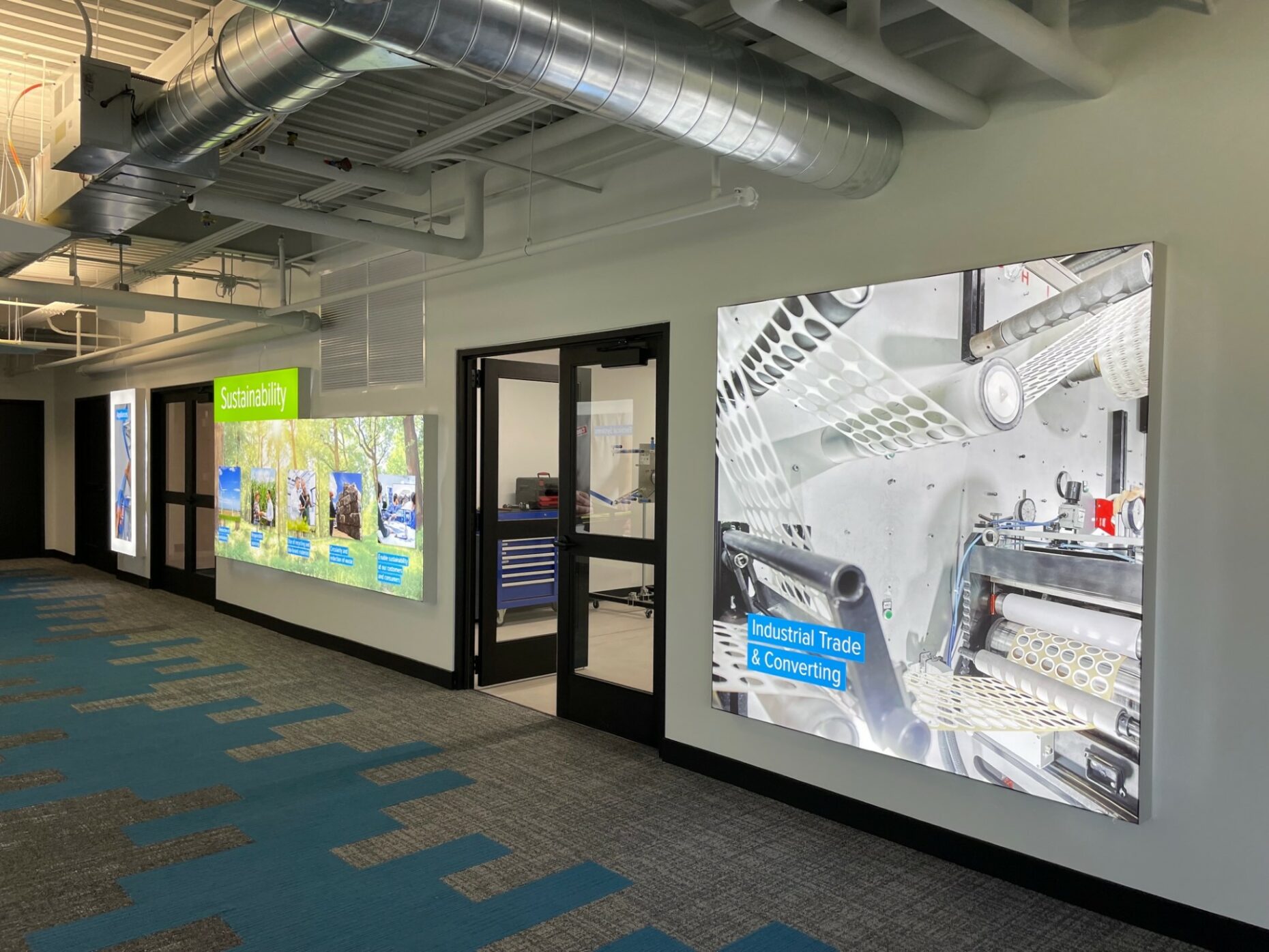 Client Exhibition Area at tesa tape Manufacturing Facility