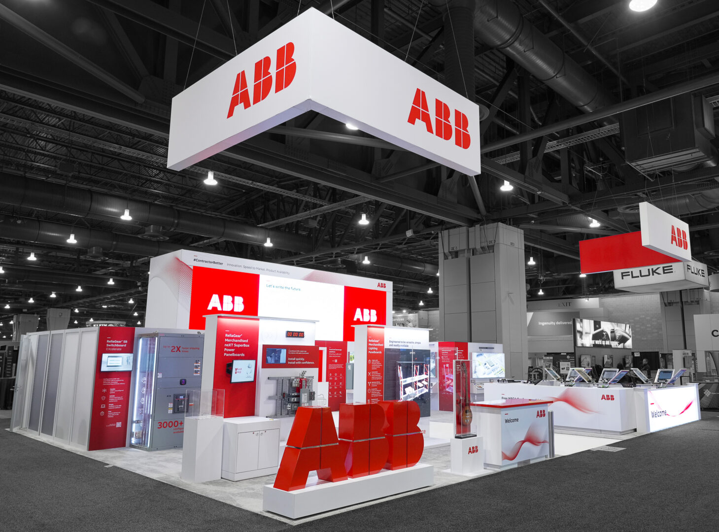 ABB wins the Best Booth & Show Stopper Awards at NECA 2023