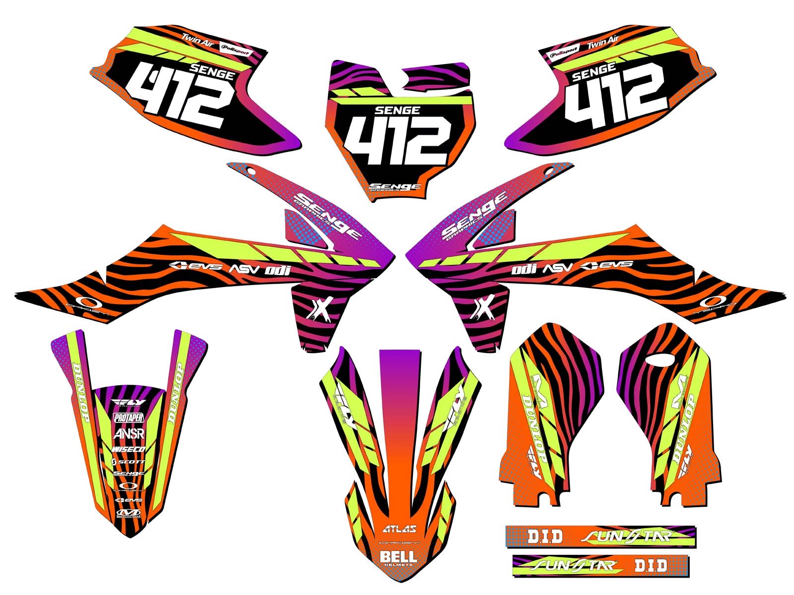 2019 2020 FITS KTM SX 50 GRAPHICS KIT SX50 50SX PRO SR JR DECALS JUNIOR ...