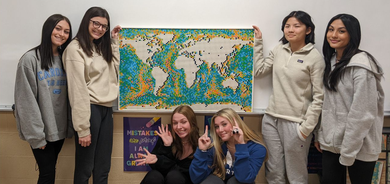 Lego Map Finished! - St. Henry District High School