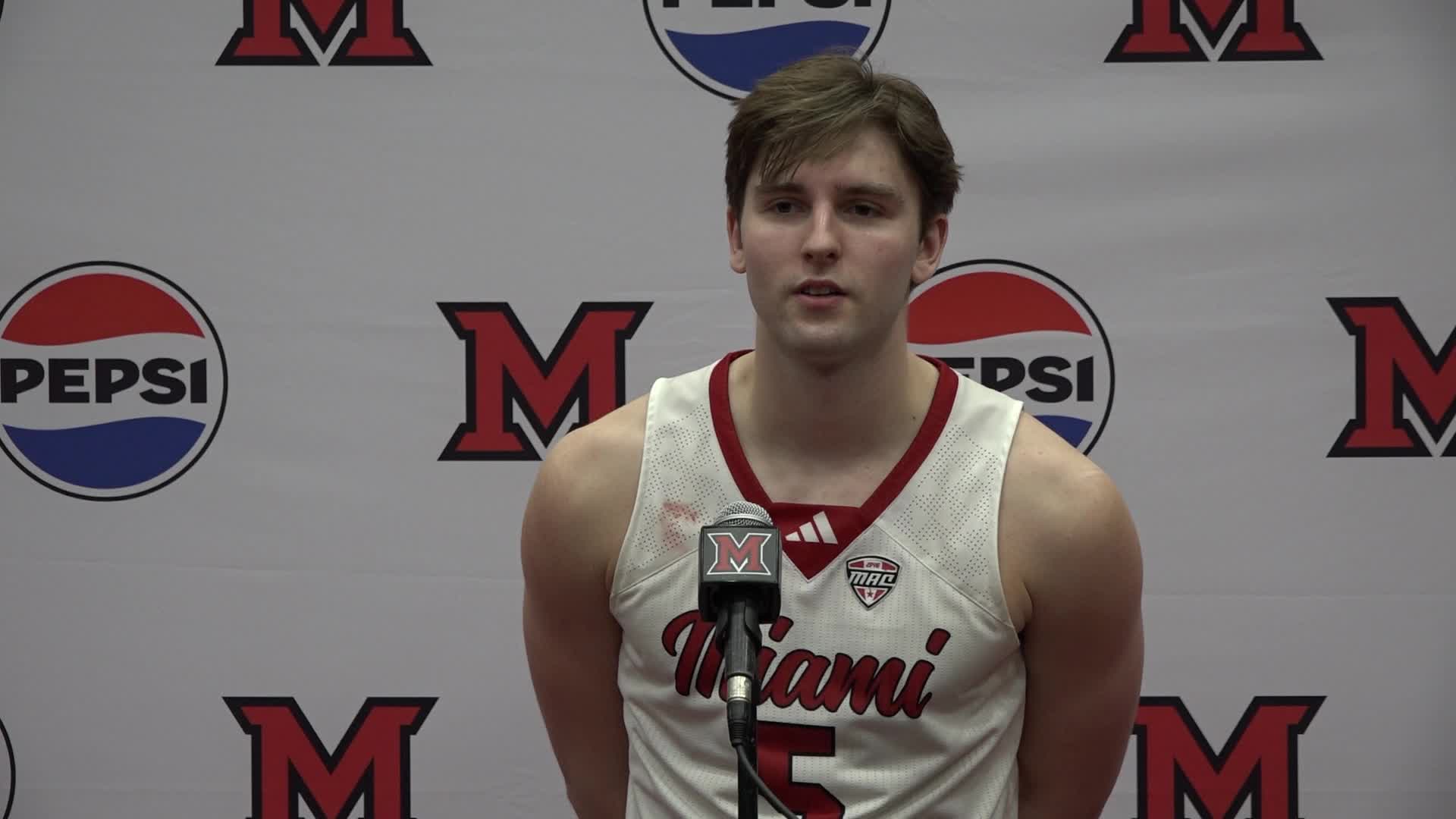 Miami Men's Basketball Post Game Peter Suder & Head Coach Travis Steele ...