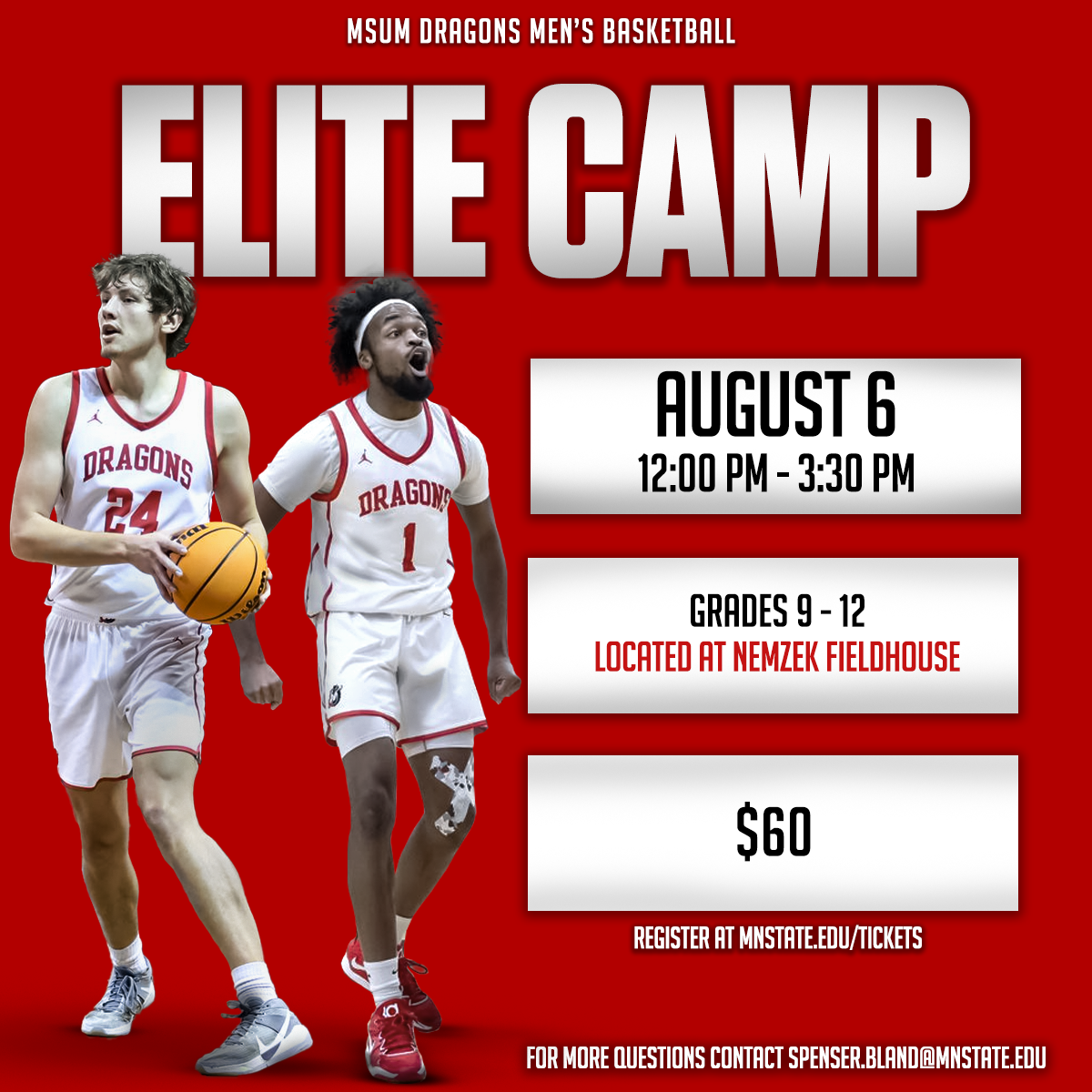 MSUM Men's Basketball Present 2023 Summer Camps - MSU Moorhead Athletics