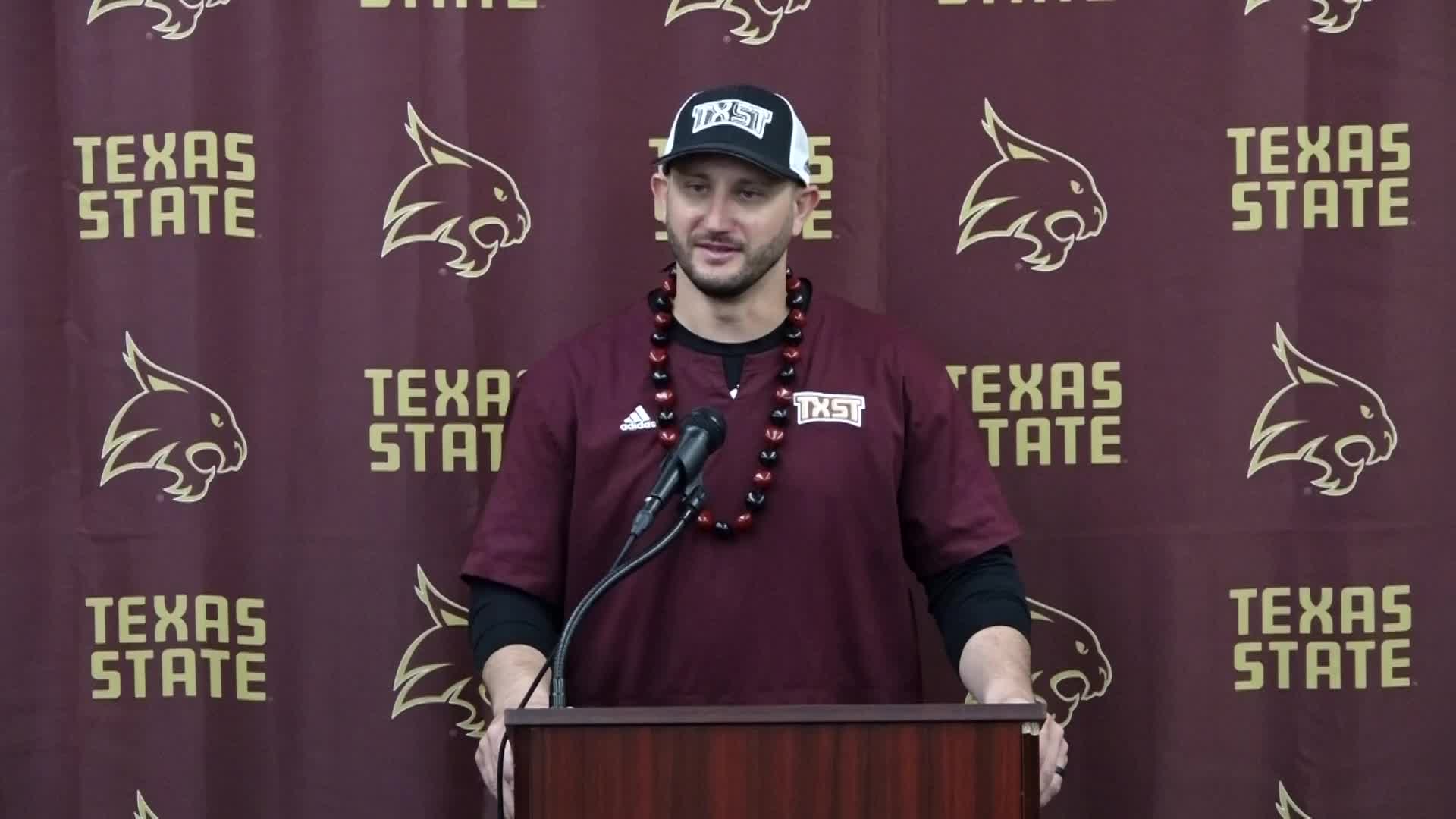 FB | HC GJ Kinne, Texas State Football Press Conference (April 22, 2023 ...