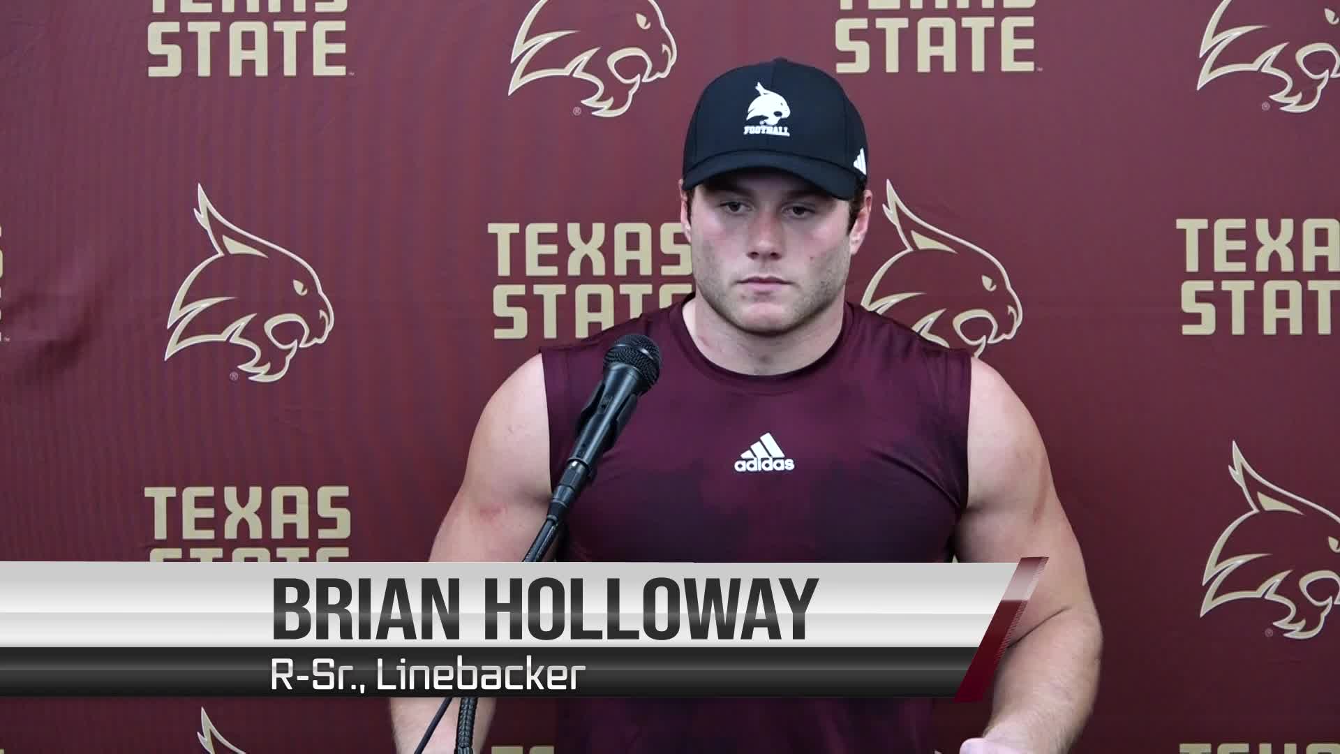 FB | LB Brian Holloway Post-Game Press Conference (Sept. 23, 2023) - Texas State Bobcats All ...