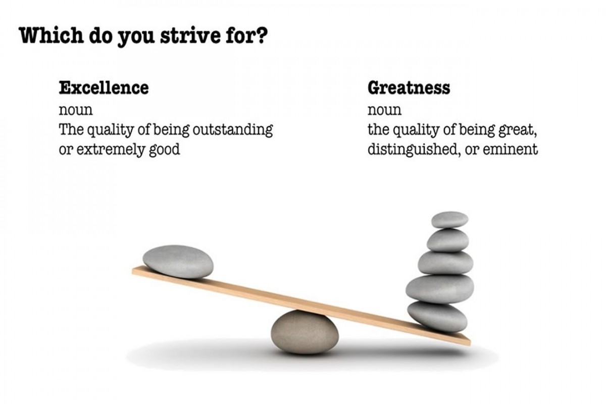 The distinction between "Excellence" and "Greatness"! | Surdek