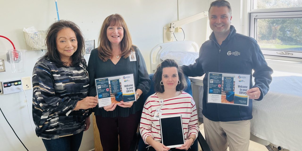 Partnership between HGMH and SDG library brings books to the bedside