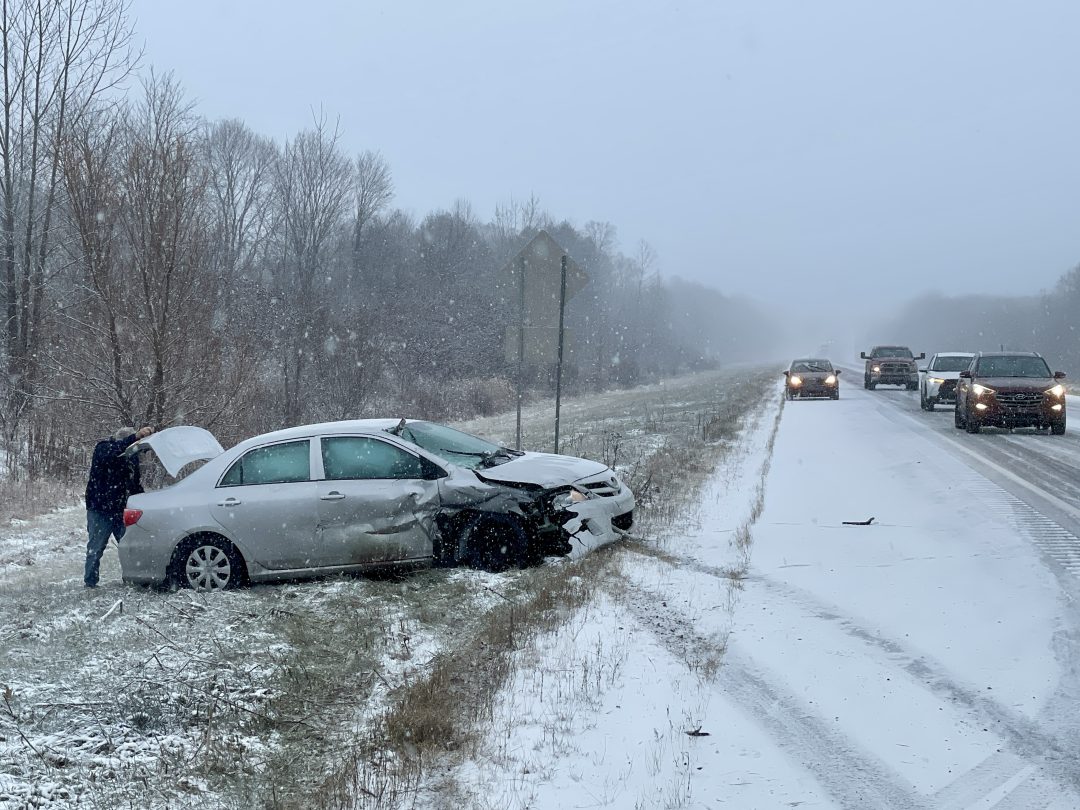 Multi-vehicle crash on Autoroute 50