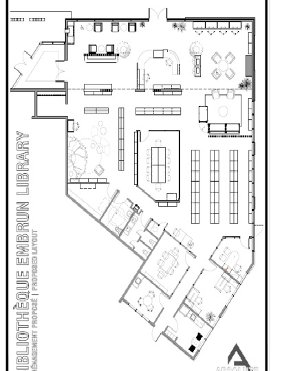 Design of interior for new Embrun library released - The Review Newspaper