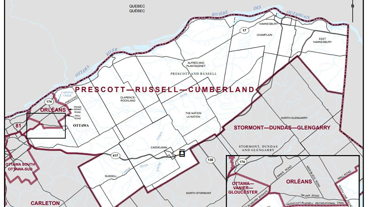 Support shifting in Eastern Ontario and southwestern Québec federal ...