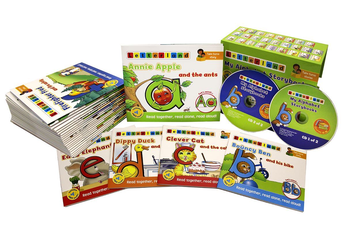 Fiction - Letterland My Alphabet Storybooks 26 Book + Cd Collection Box ...