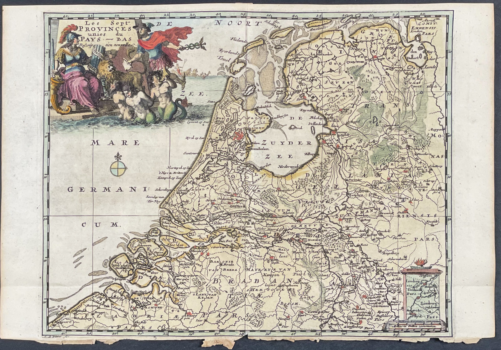 Map of the Low Countries (Holland, Belgium, northern France) | Trillium ...
