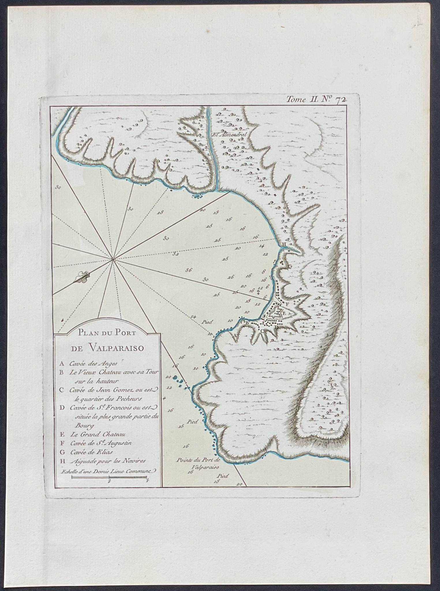 Map Of Valpara so Chile Trillium Rare Prints Map Of Valpara so Chile Trillium Rare Prints