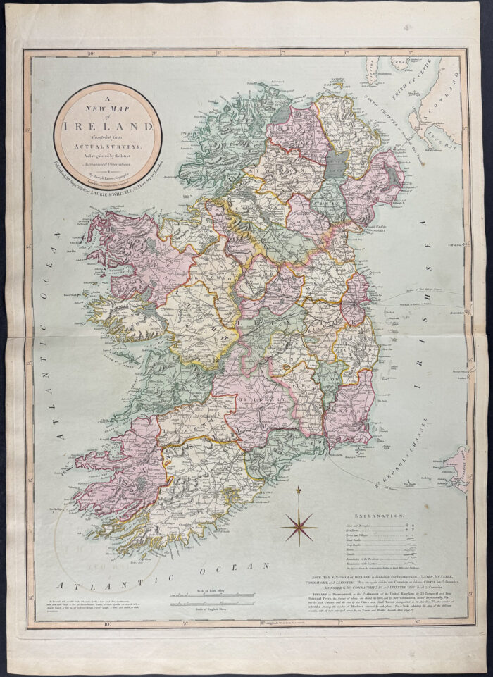 Map of Ireland [Ireland, divided into Provinces and Counties, with the ...