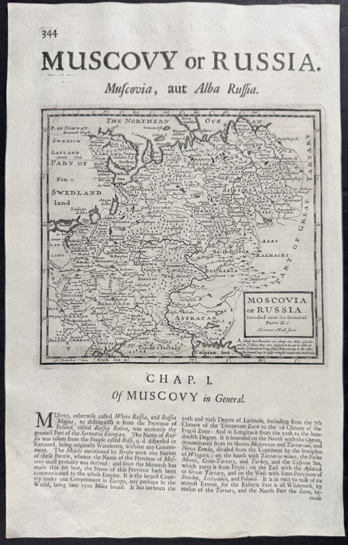Map of Muscovy or Russia | Trillium Rare Prints