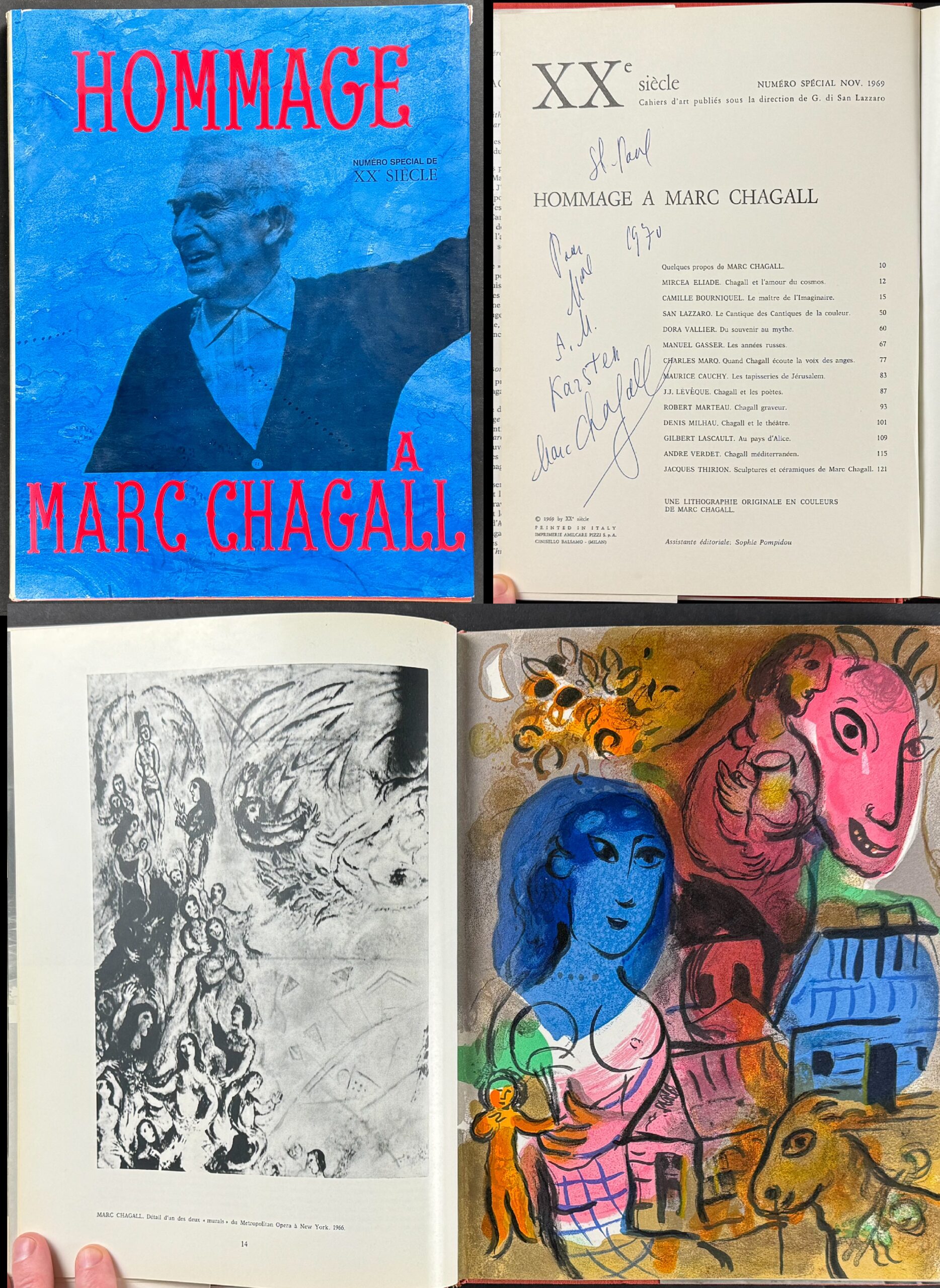 Marc Chagall's Hommage - Signed, One Original Lithograph | Trillium ...