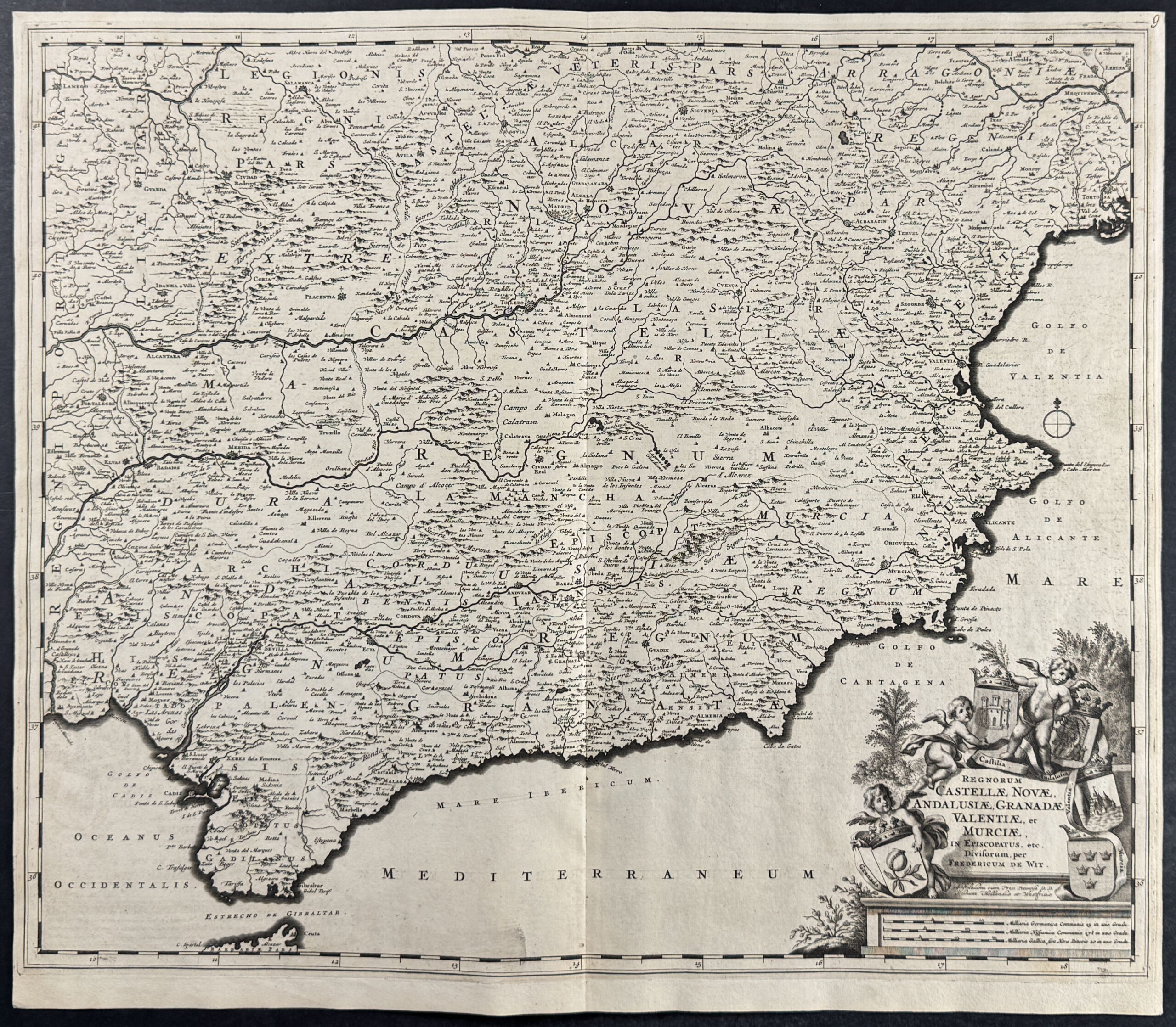 Map of Southern Spain | Trillium Rare Prints