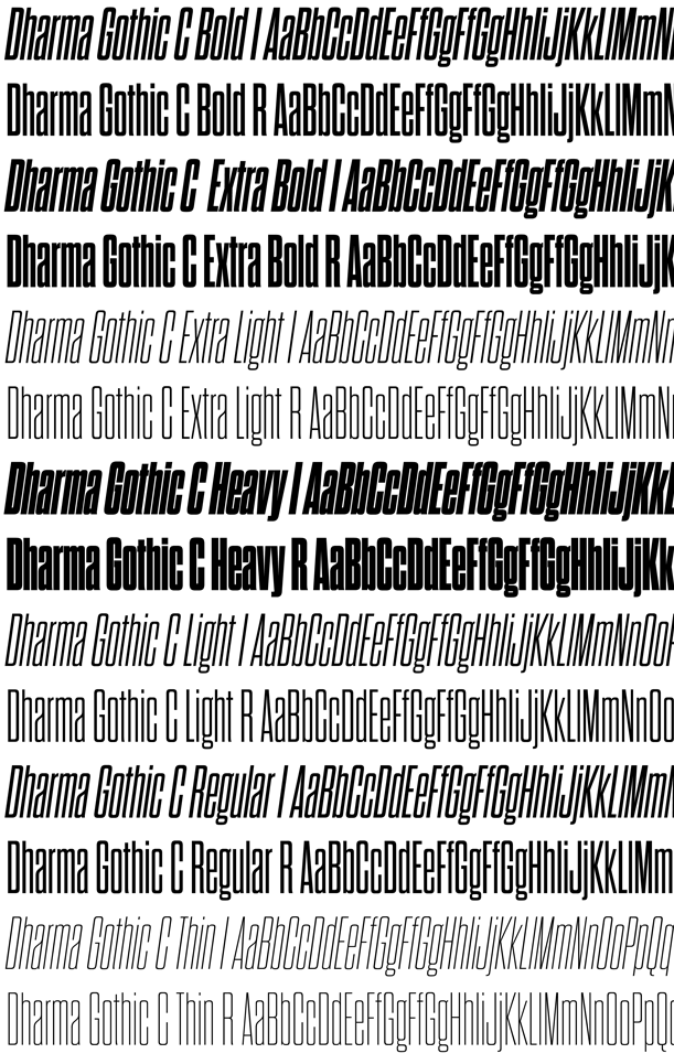 Dharma Gothic C Font Family by Flat-It | Font Bros