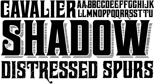 Cavalier Font Family by Fat Daddy Fonts | Font Bros