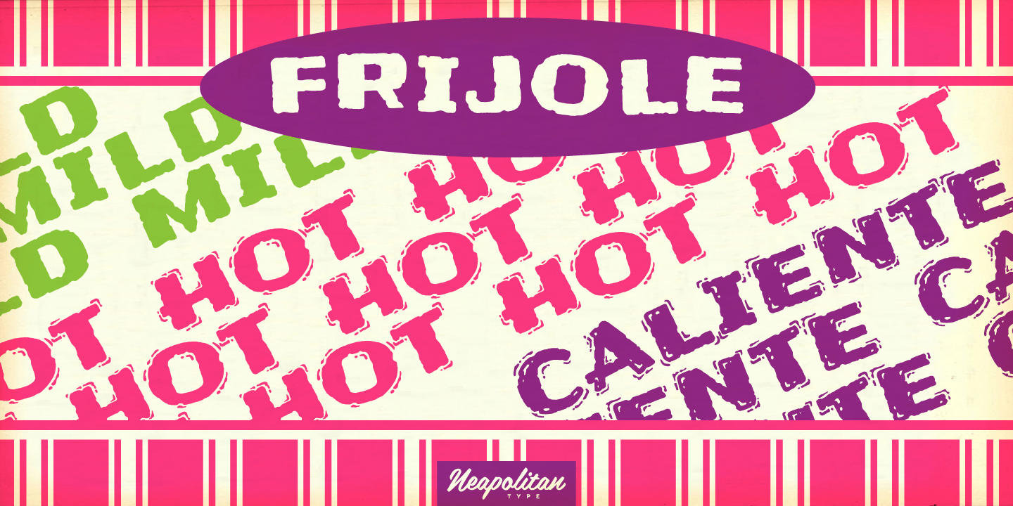 Frijoles Font Family by Neapolitan | Font Bros